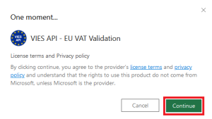 Excel Add-in VIES Validator - EU VAT numbers bulk checking