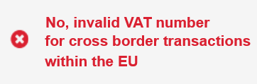 vies faq - VIES API - VAT Information and Exchange System API